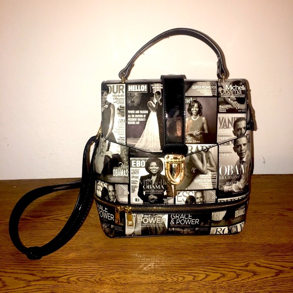 None | Bags | Flotus Crossbody Satchel Michelle Obama Glossy Magazine ...
